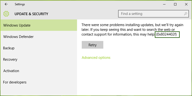 How to fix Windows update error 10 0x8024402F? | Winpeaker